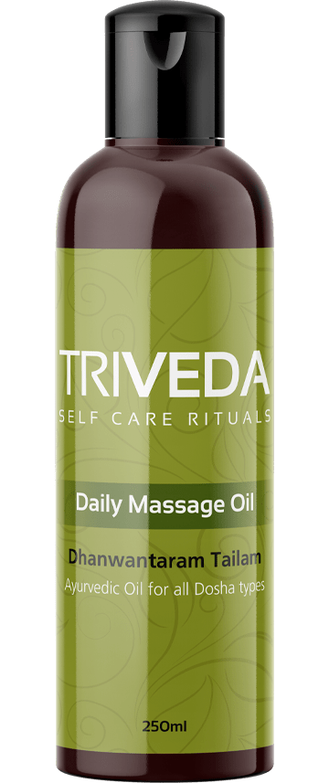 Dhanwantaram Tailam | Daily Massage Oil | Ayurvedic Oil for Skin | Triveda